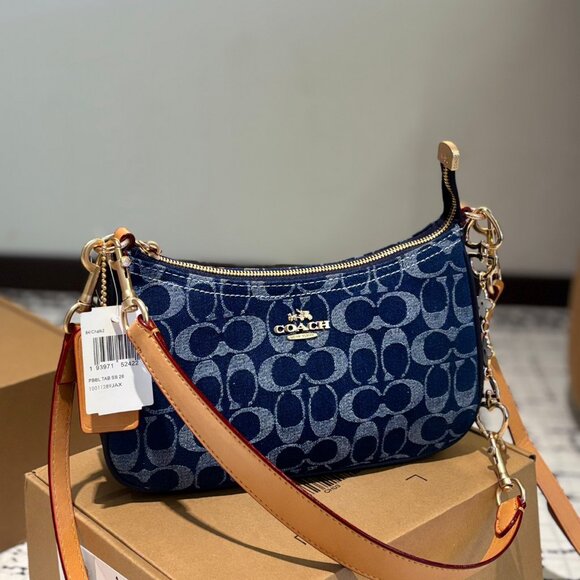 Coach | Bags | Coach Teri Shoulder Bag In Signature Denimcoach Caf82 ...